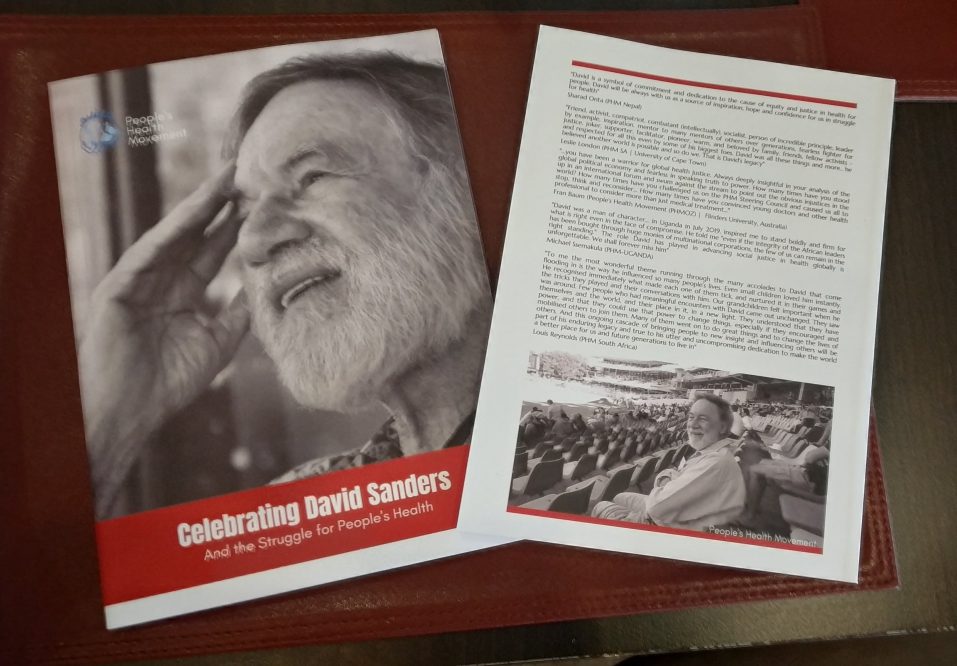 Celebrating David Sanders and the Struggle for People's Health - People ...