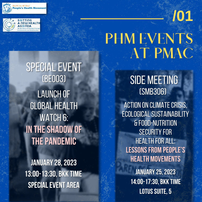 People’s Health Movement - Health for all now!